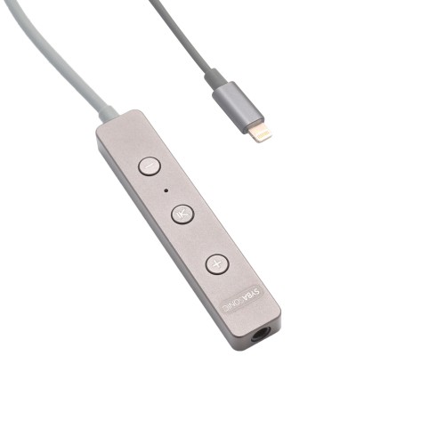 HiFi Lightning to Stereo Adapter, for iPhone 7 Series, Silver Color ...